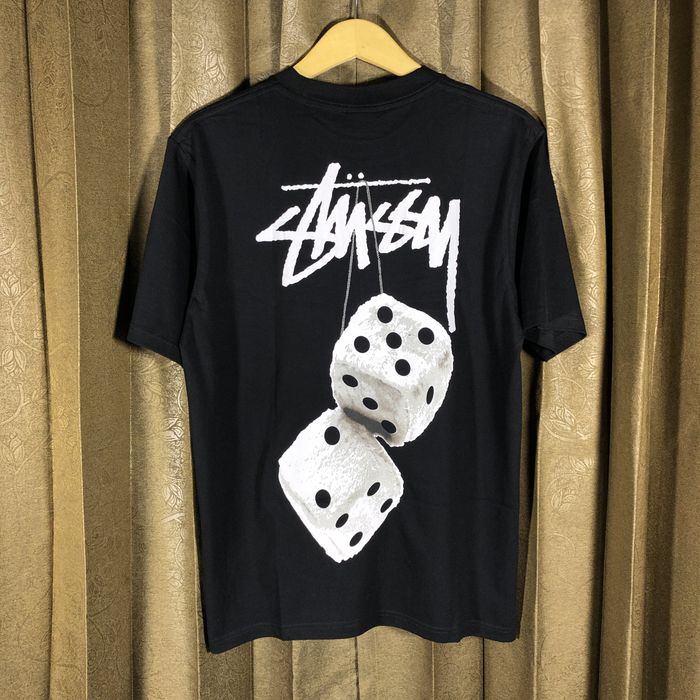 Stussy STUSSY DICE TEE BLACK MEDIUM | Grailed