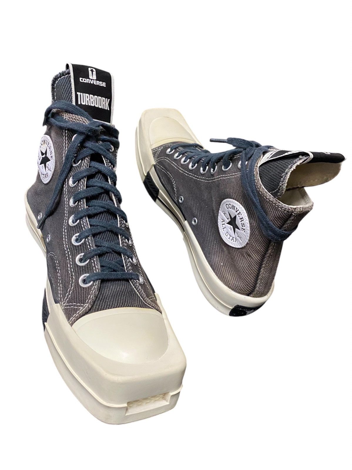 Converse × Rick Owens Drkshdw Convers x Rick Owens Drkshdw velvet shoes ...