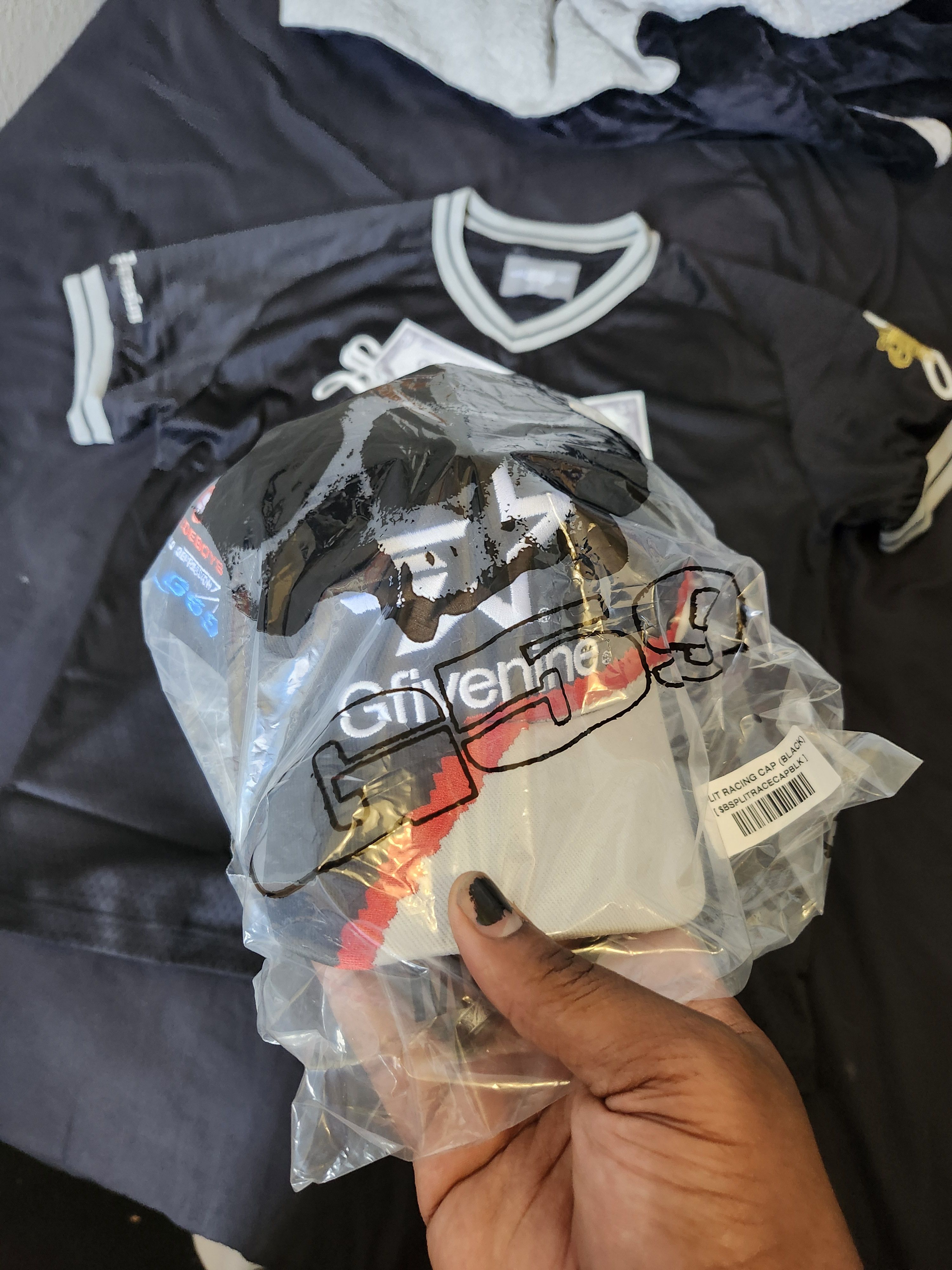 G59 Records SPLIT RACING CAP (BLACK) | Grailed