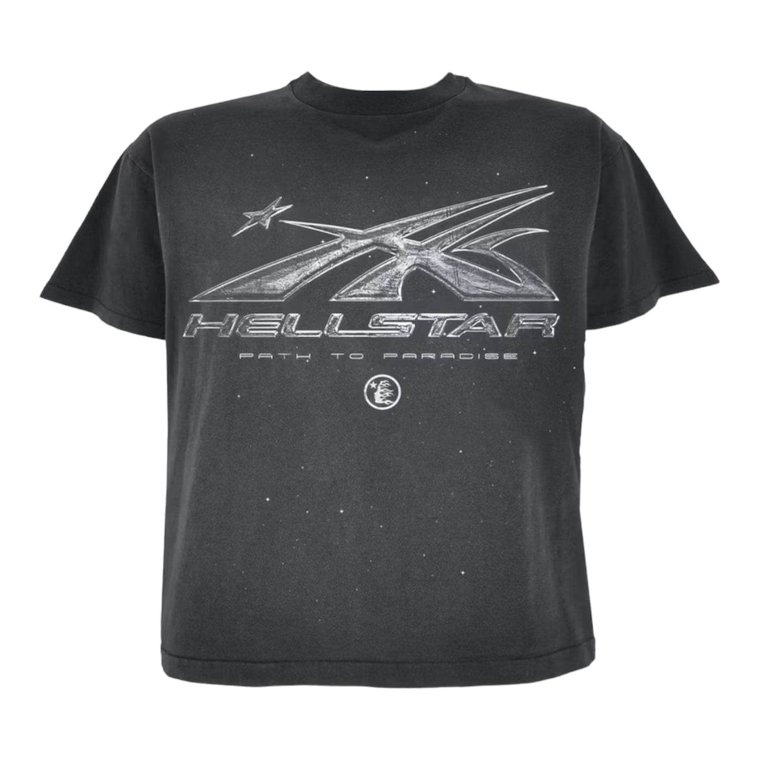 HELLSTAR Chrome Logo Short Sleeve Tee Shirt Black | Grailed