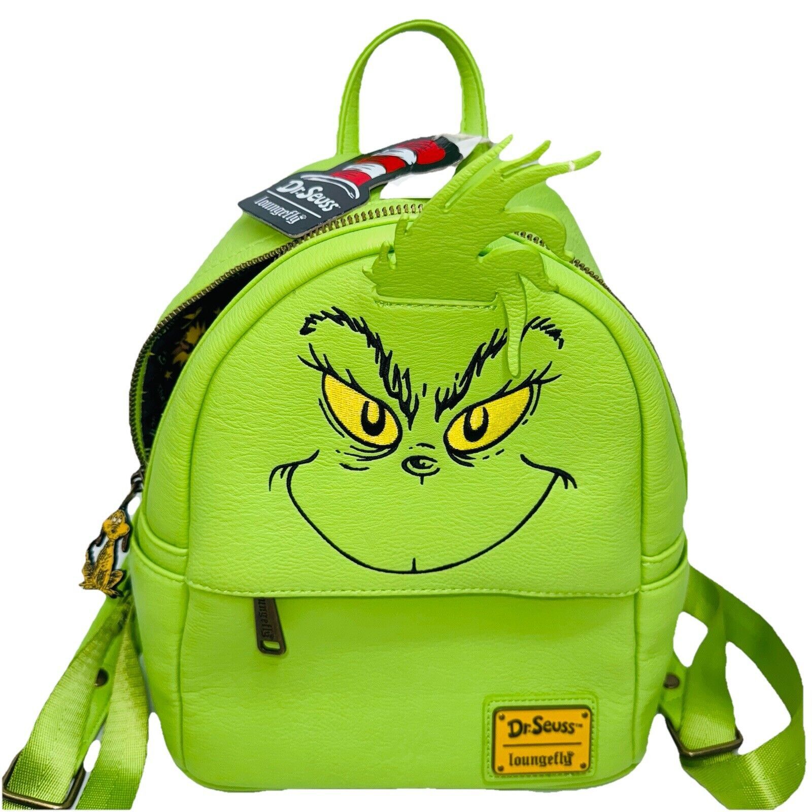 Universal Studios Loungefly The Grinch & Sam Mini Backpack Bag Dr ...