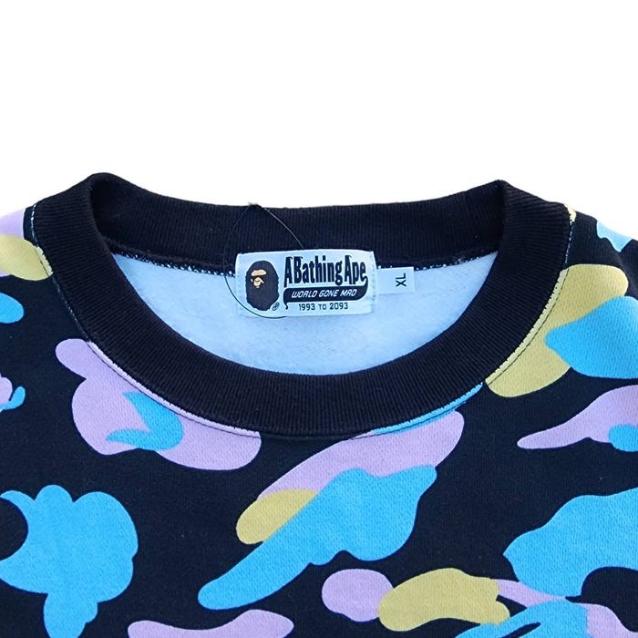 Bape Bape Crewneck Chest Logo Cotton Candy | Grailed