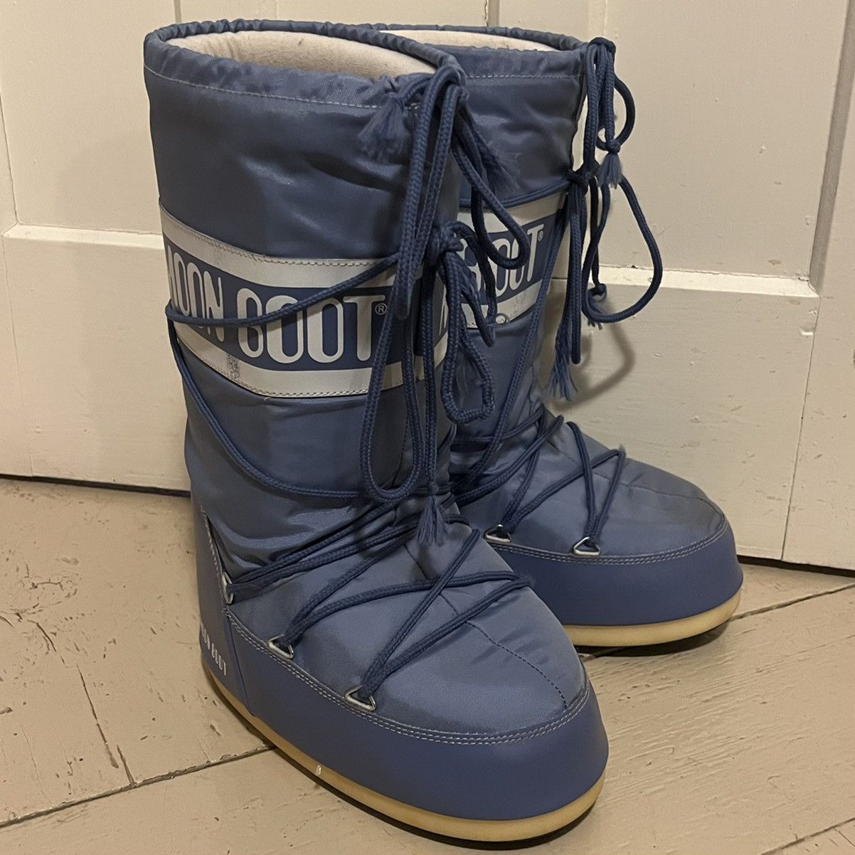 Moon Boot The Original Moon Boot - Tecnica Blue Winter Snow Boots | Grailed