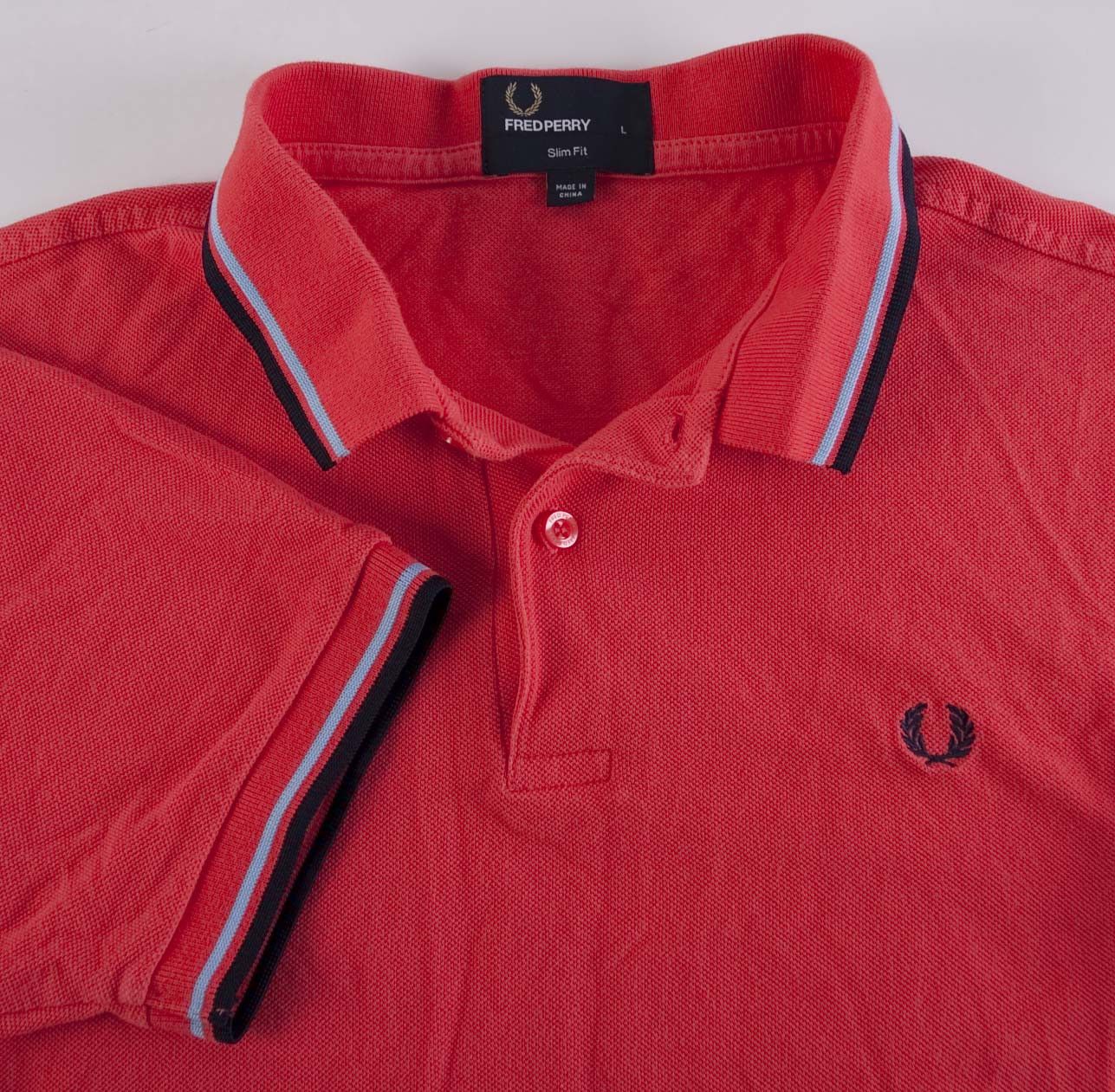 Fred Perry Fred Perry Polo Orange Slim Fit Size L | Grailed