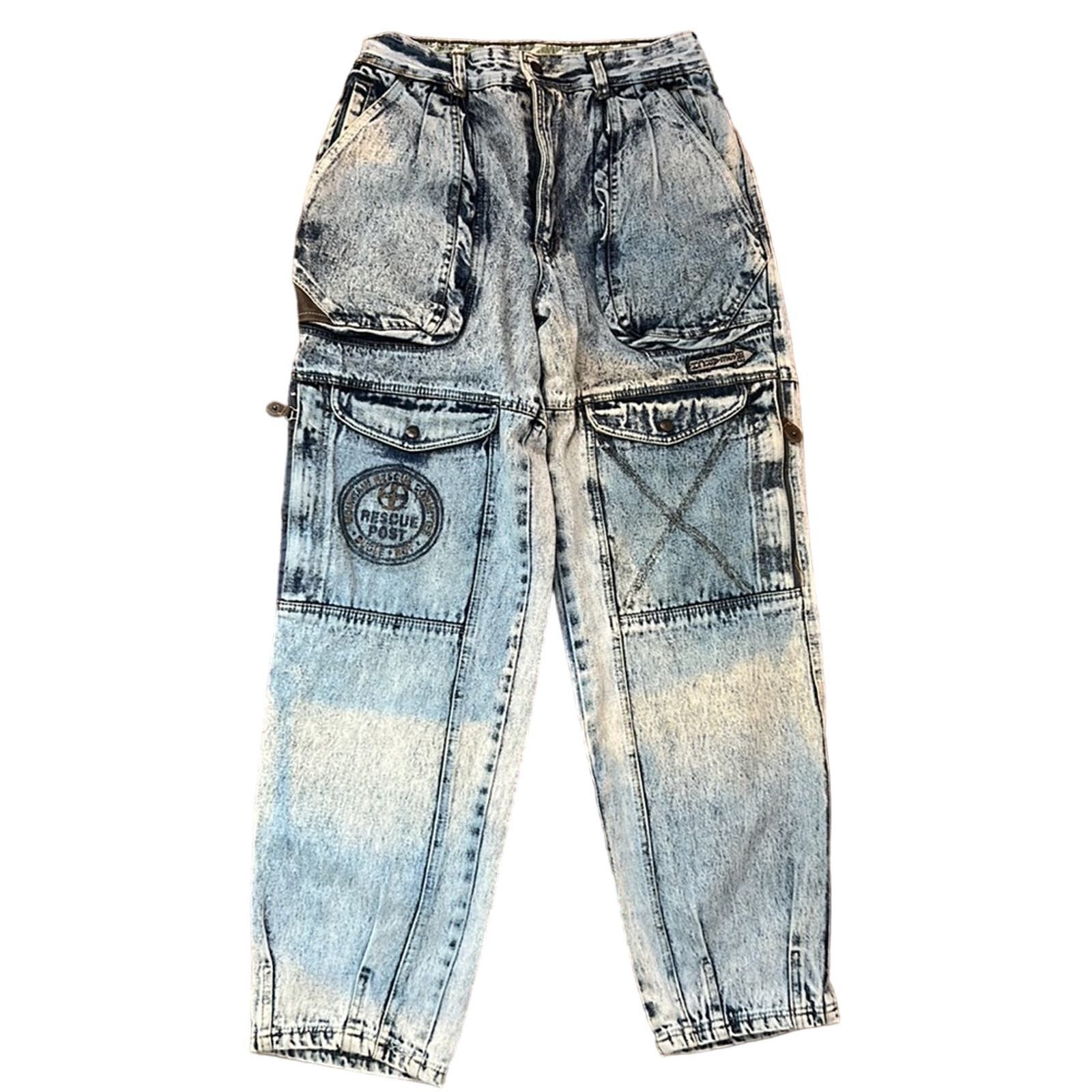Bugle Boy Vintage 80’s Bugle Boy Mountain Patrol Boy cargo jeans acid ...