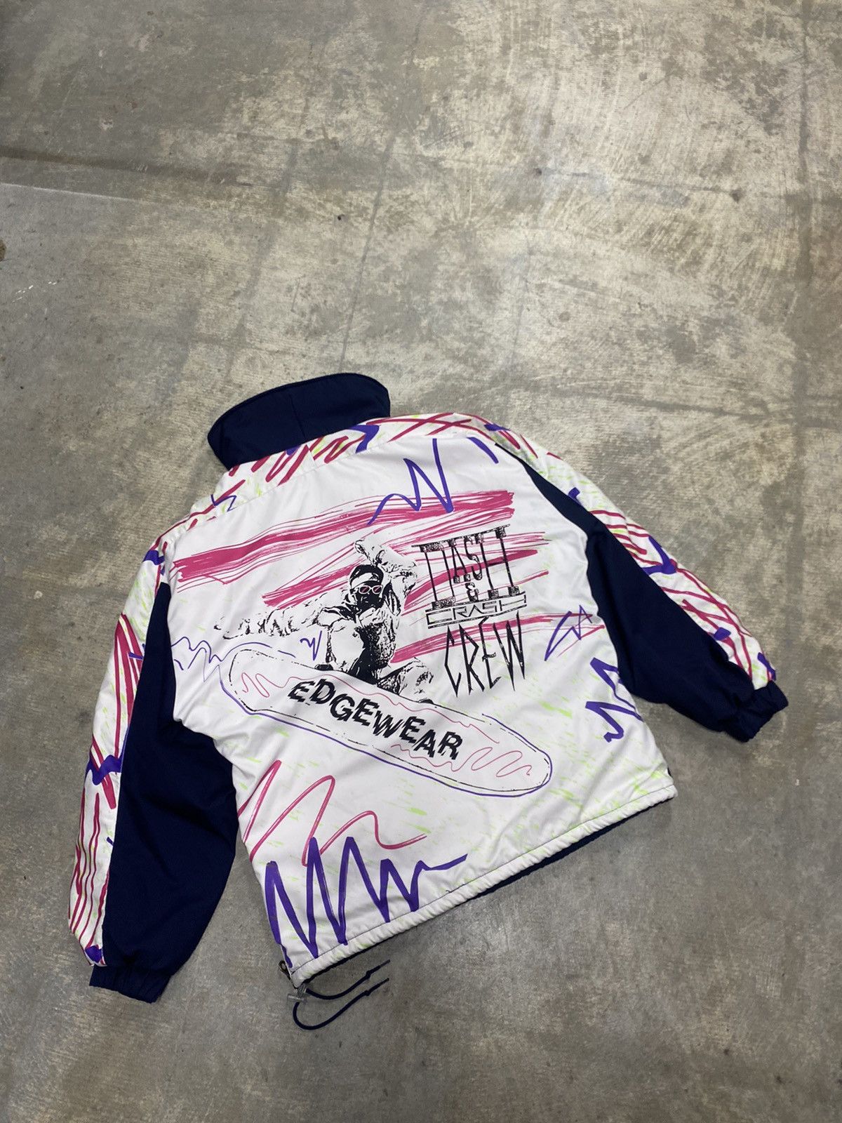 Vintage Vintage 90s Crash Edgewear Ski Multicolor Abstract Jacket | Grailed