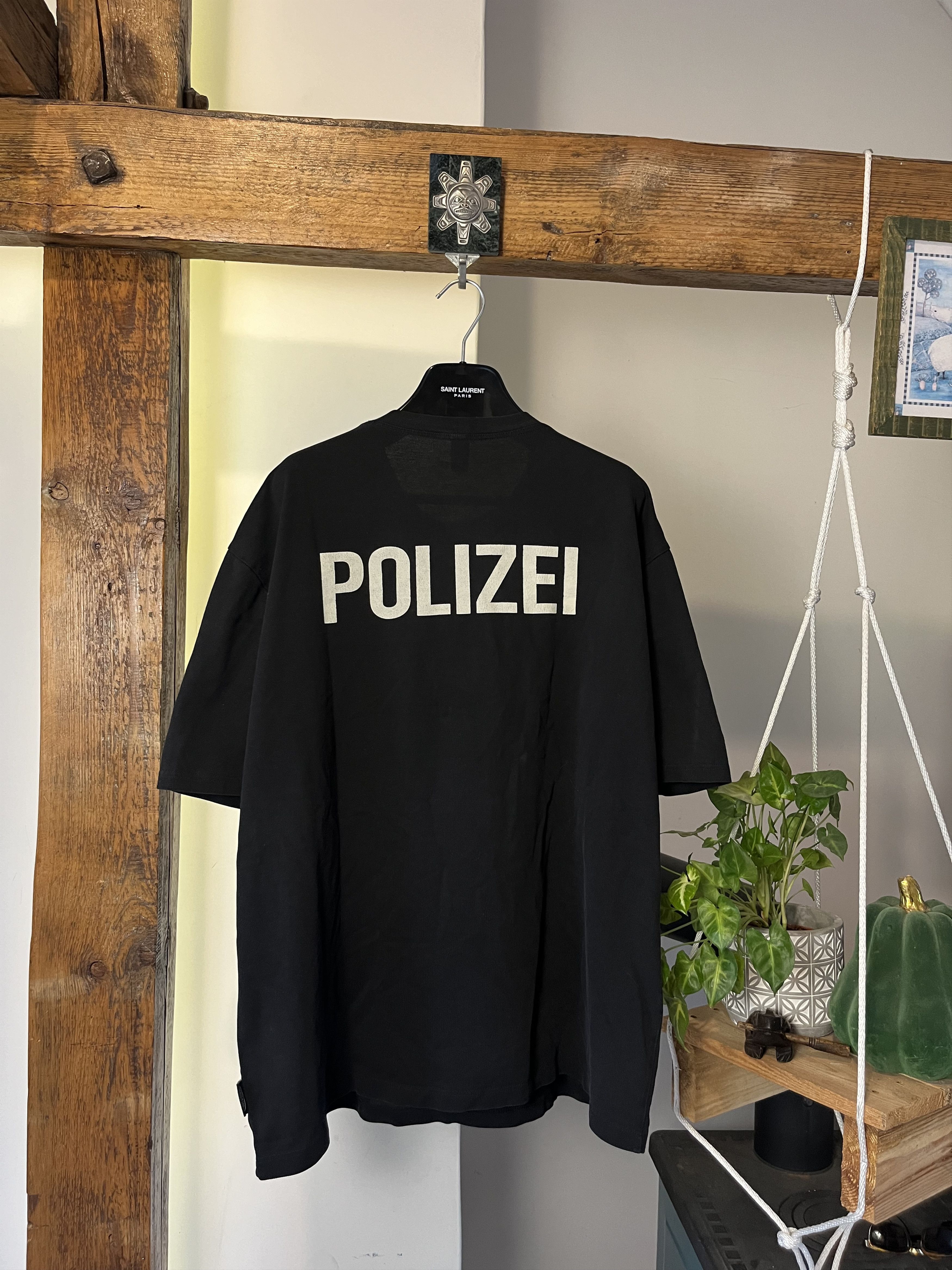 Vintage 90s" POLIZEI” Vetements Kanye West Style Tee | Grailed