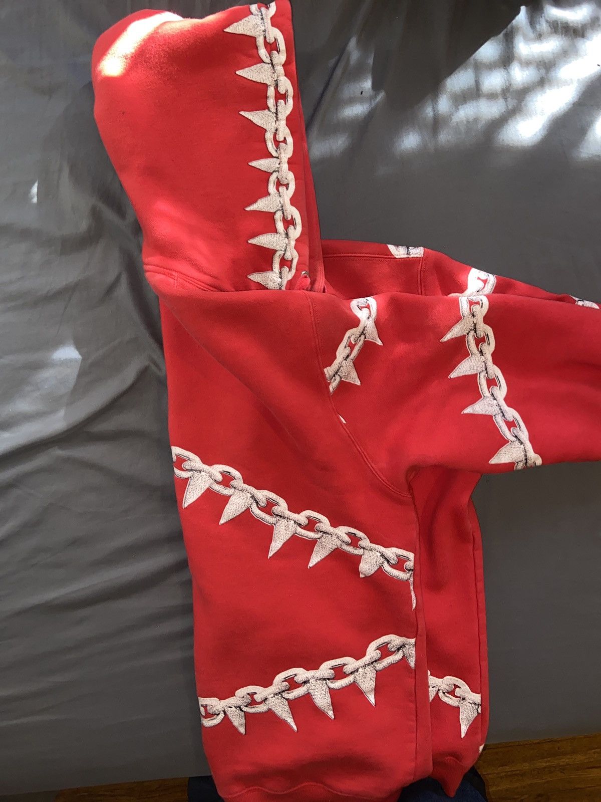 Streetwear Vira Exclusive/Enchanted Armour red hoodie | Grailed