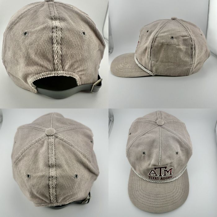Roper Vtg Texas A&M Aggies Hat Embroidered Corduroy Strapback Rope Cap ...