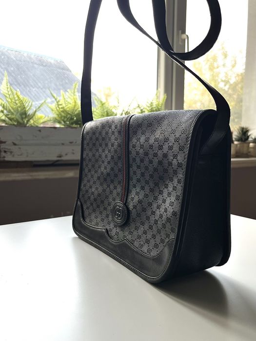 Gucci GUCCI WEB GG MONOGRAM BLACK CANVAS SUPREME BAG Y2K 90S | Grailed