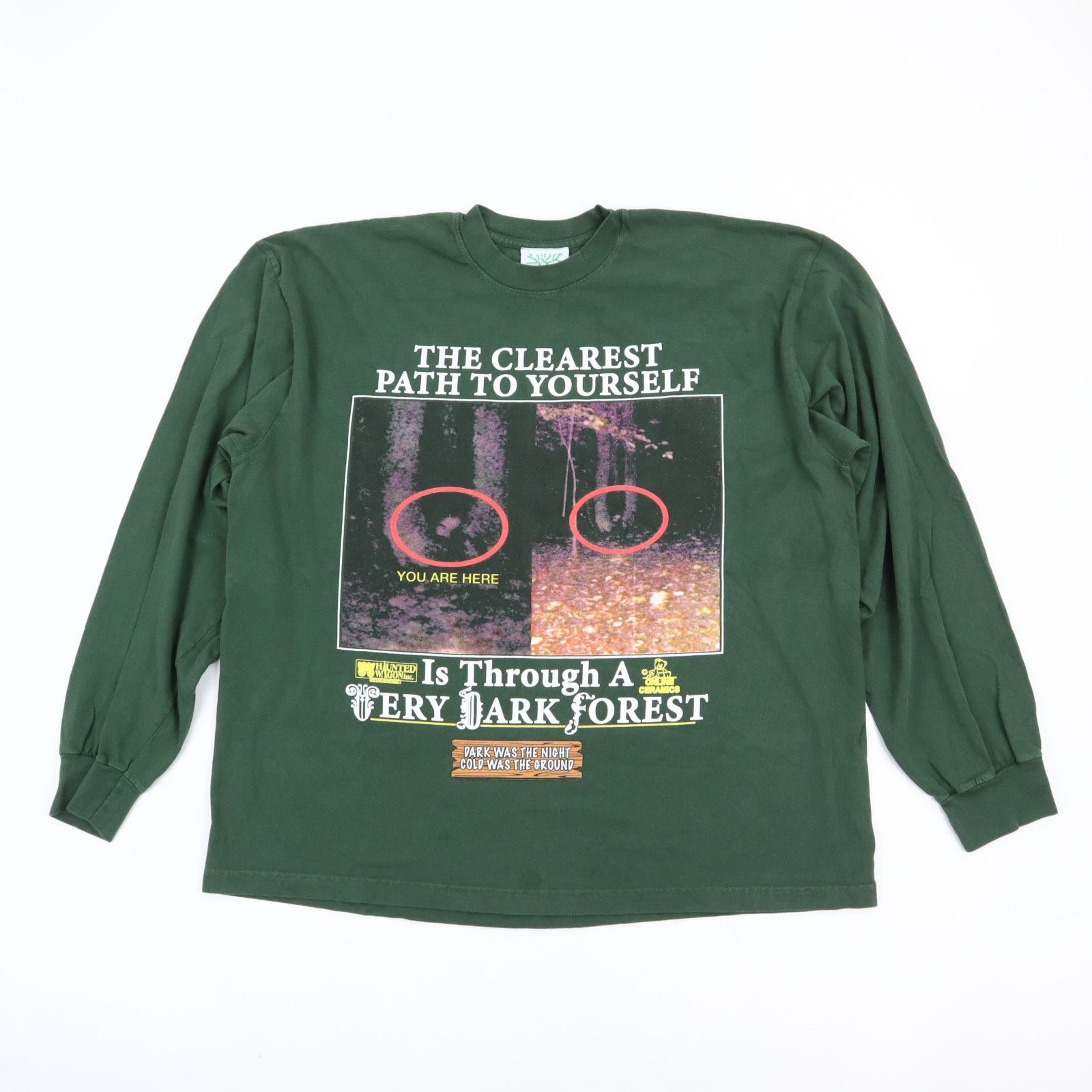 Online Ceramics Online Ceramics Dark Forest Clearest Path Haunted Wagon Tee | Grailed