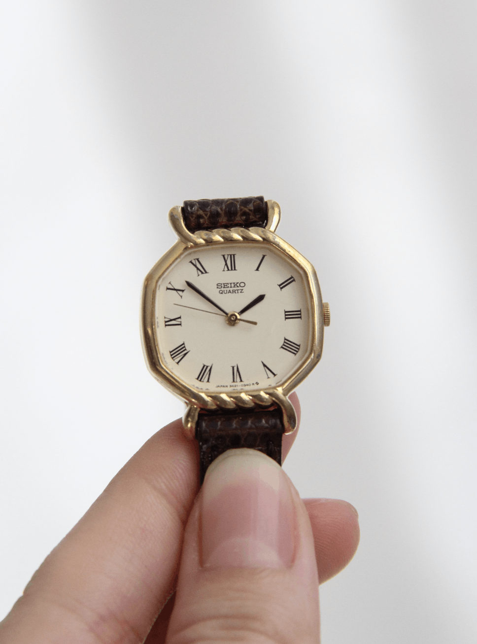 Seiko Vintage Seiko Gold Plated Octagonal Roman Dial Quartz Watch | Grailed