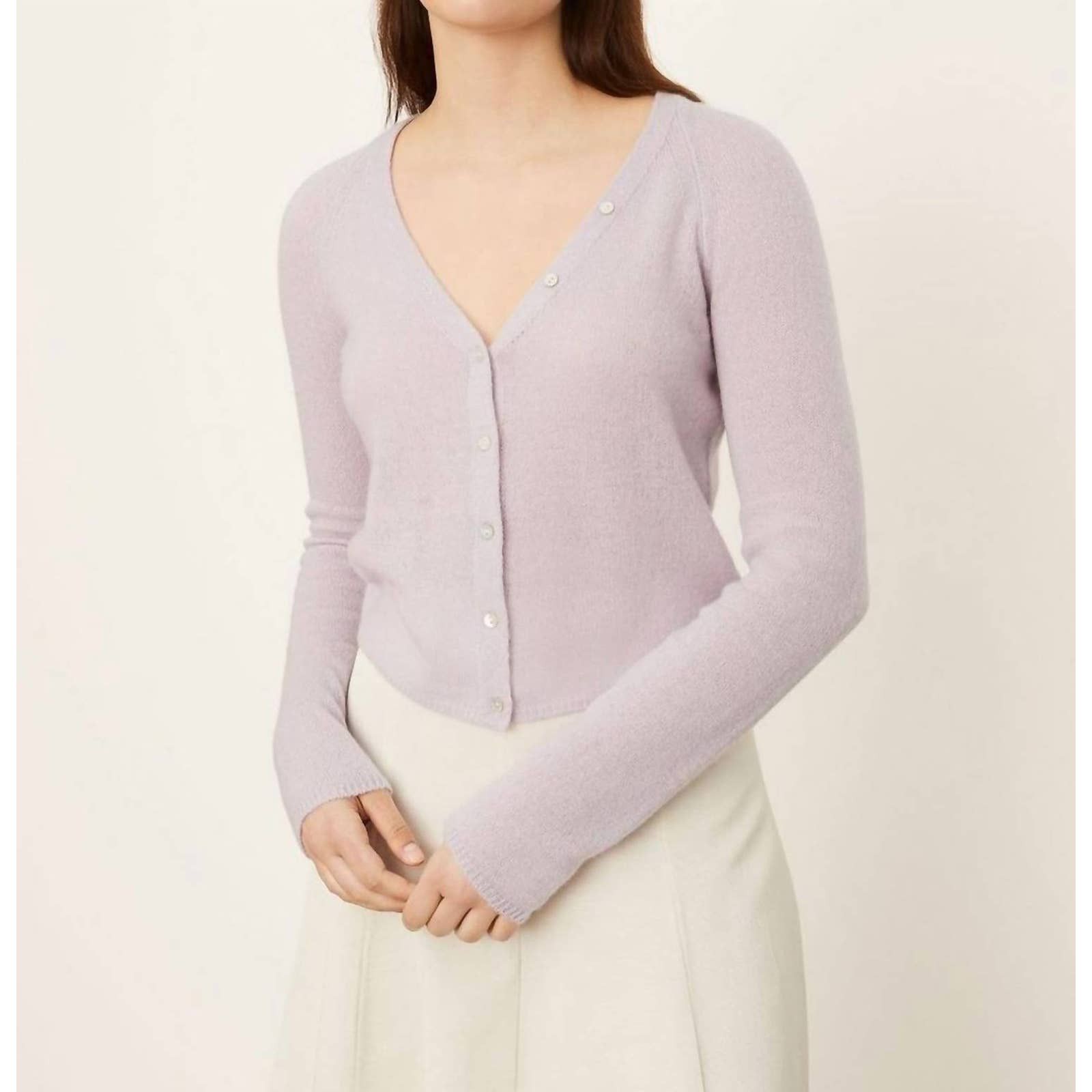 Vince VINCE Shell Button Cardigan In Violetta | Grailed