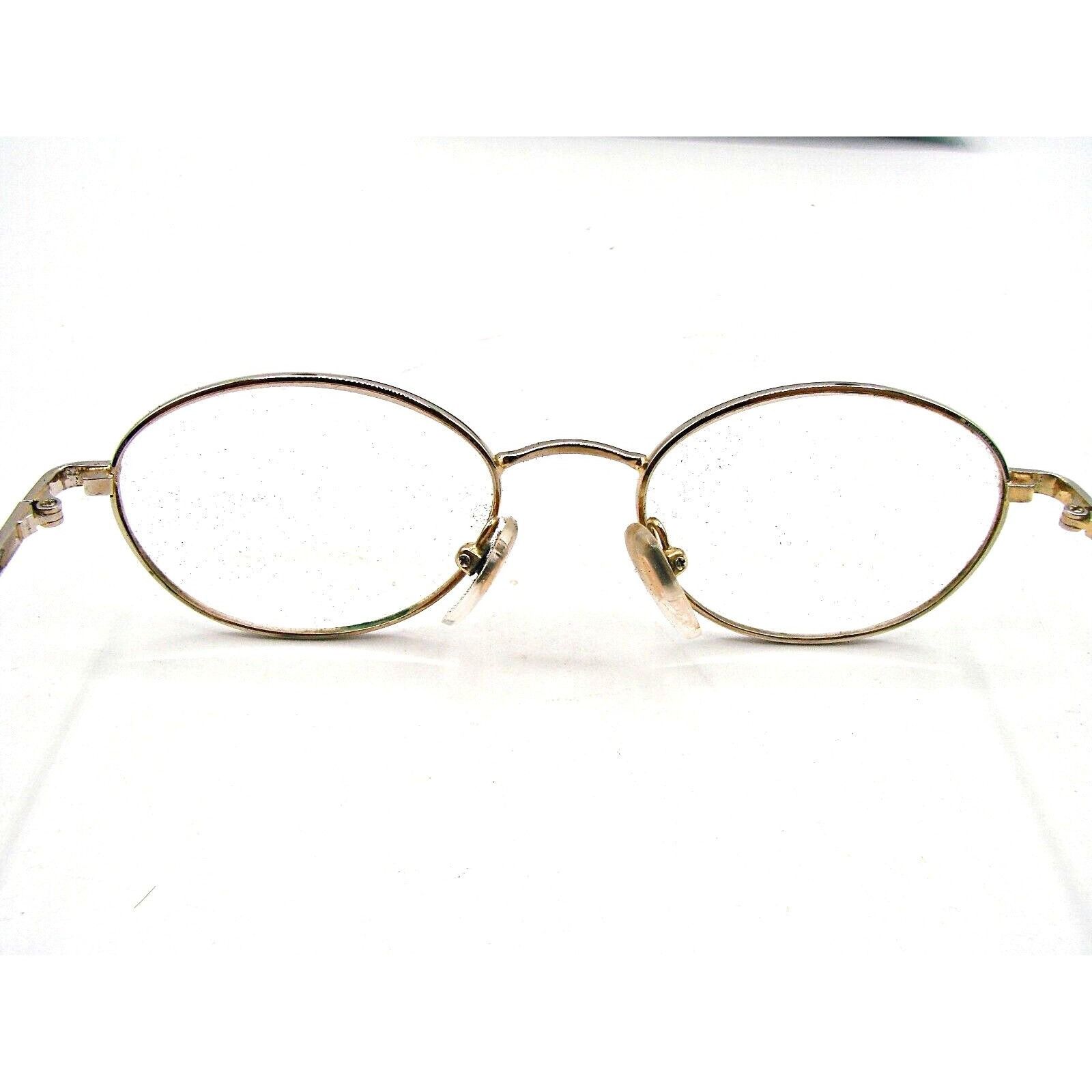 Foster Grant Foster Grant Oval Shape Gold Tone Frames Eyeglasses with ...