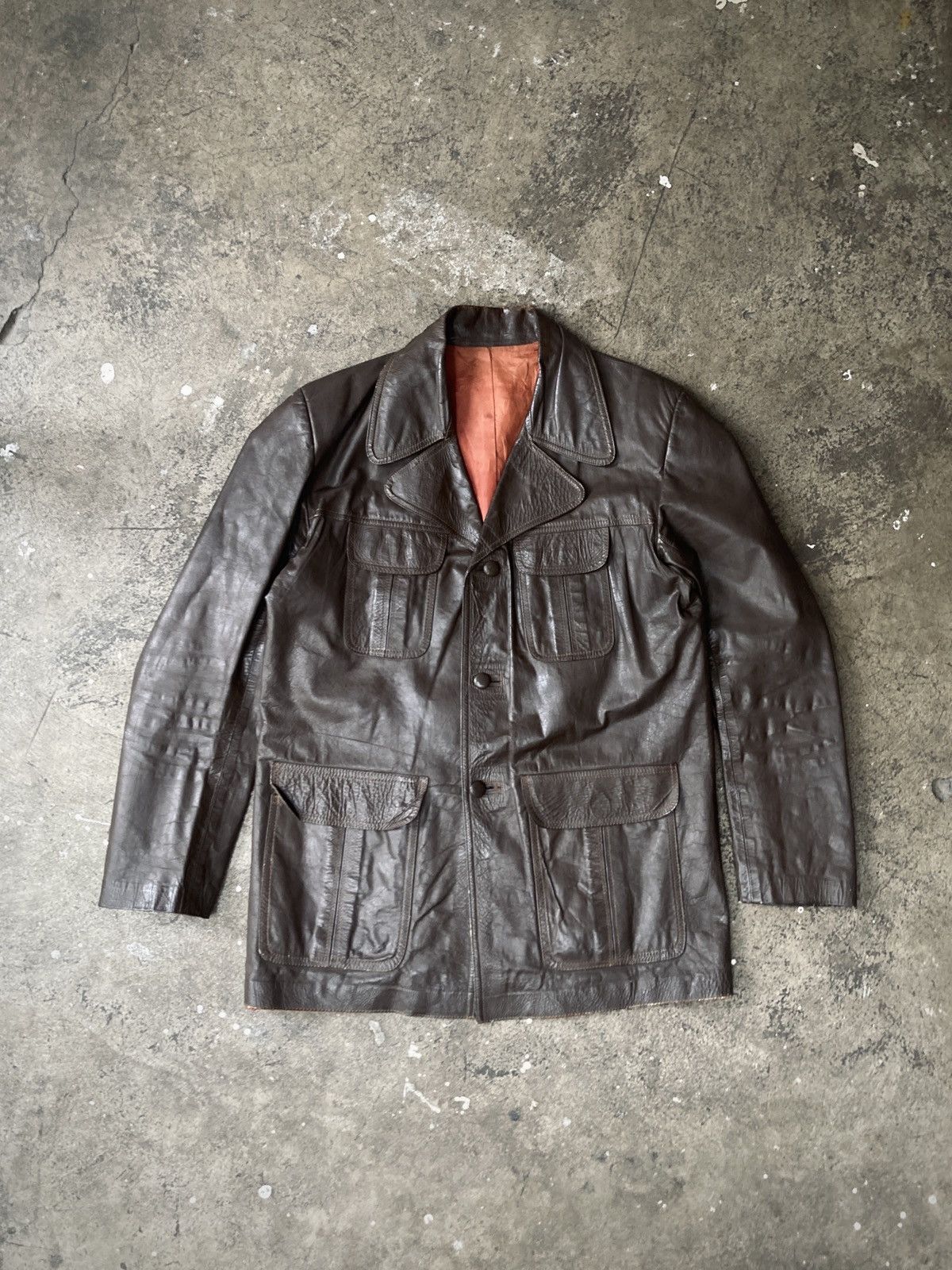 Vintage Vintage 70s Disco Leather Jacket | Grailed