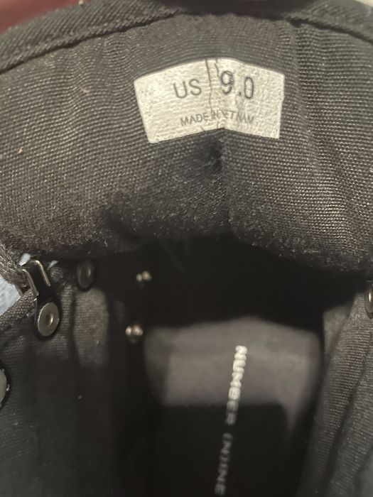 Number (N)ine Rare! Number Nine Musical Notes High-cut Sneakers Black ...