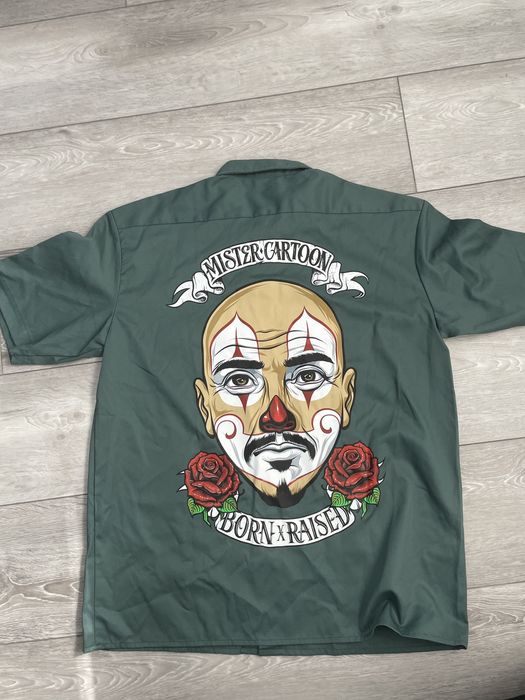 Dickies Mr Cartoon And Born X Raised Dickies Button Up Work Shirt Xl Grailed