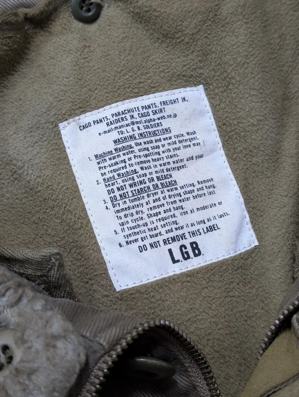 Le Grande Bleu (L.G.B.) L.G.B - DOUBLE LAYER BONO MILITARY JACKET ...