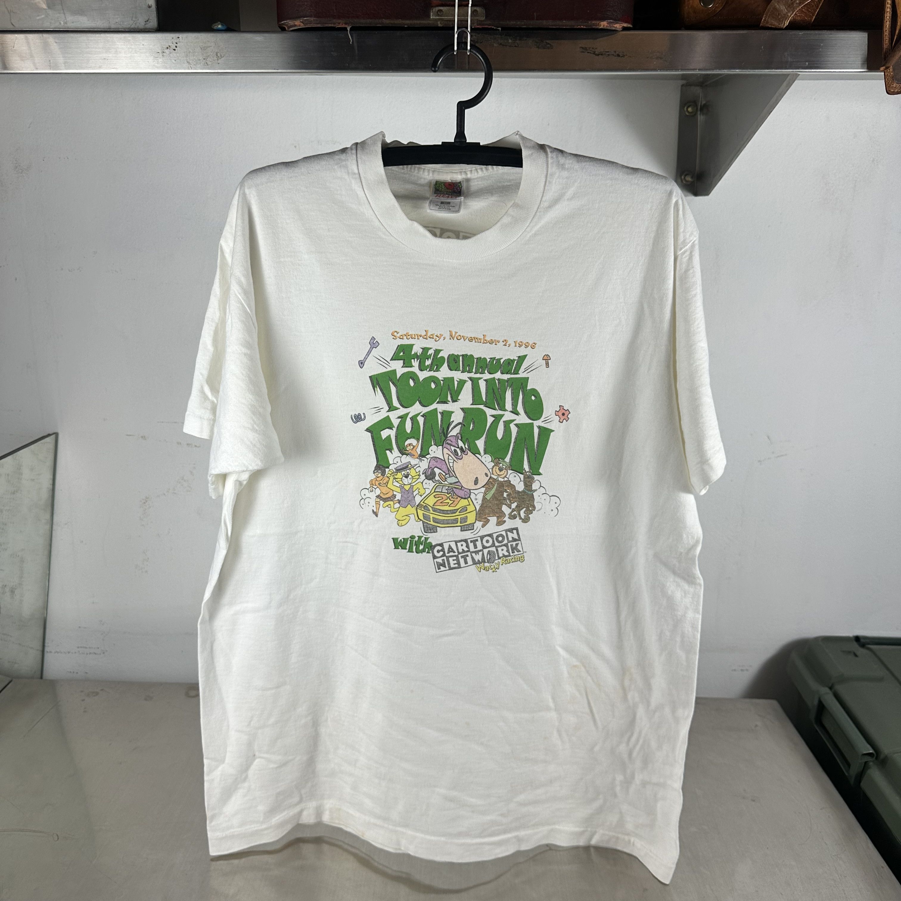 Vintage 1996 Cartoon Network Toon Into Fun Run Wacky Racing T-Shirt ...