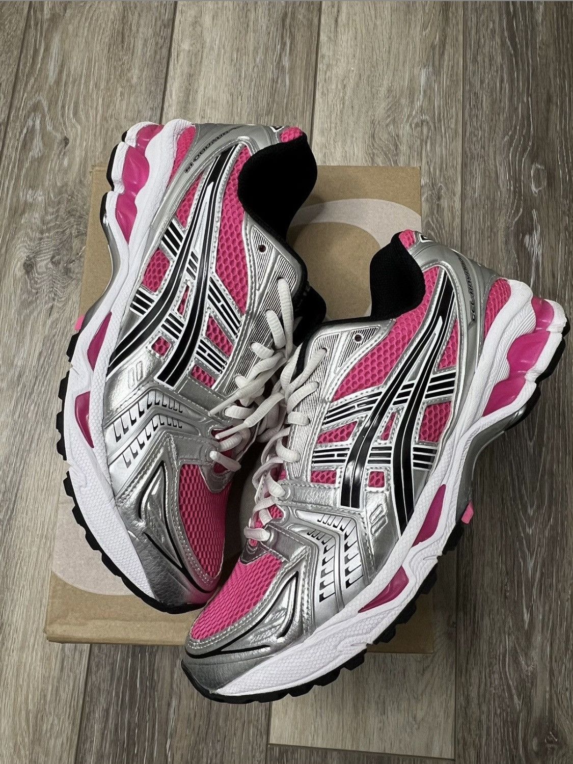Asics PINK Glo ASICS Gel-Kayano 14 | Grailed