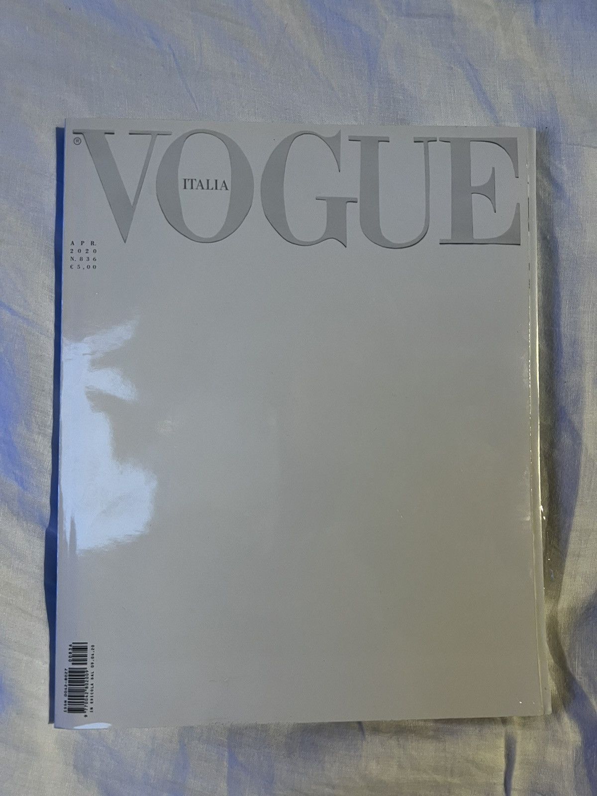 Vogue the iconic Italian Vogue White cover issue from April 2020 | Grailed