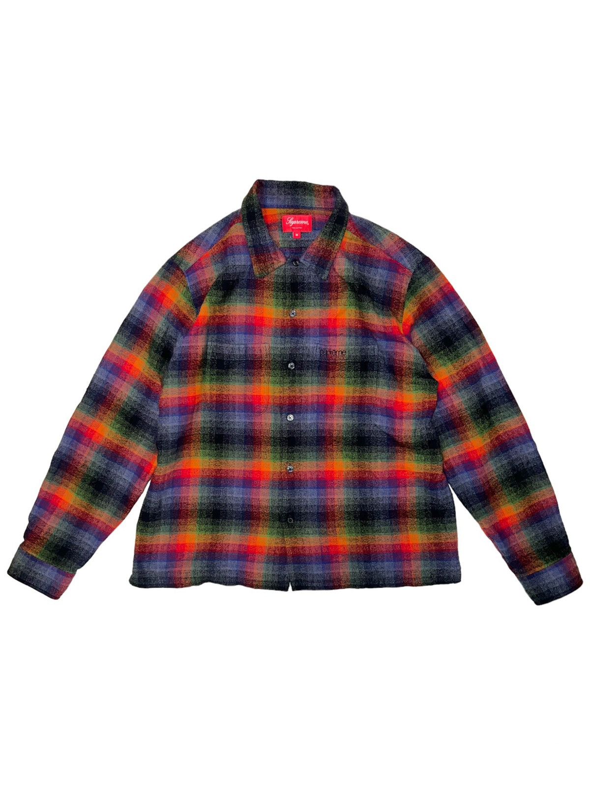 Supreme Supreme Plaid Rainbow Flannel Shirt | Grailed