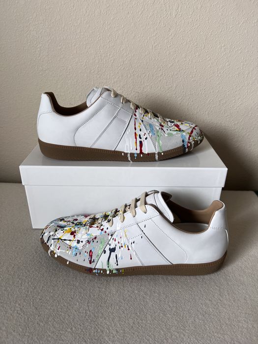 Maison Margiela Maison Margiela Paint Splatter Replica GAT in White ...