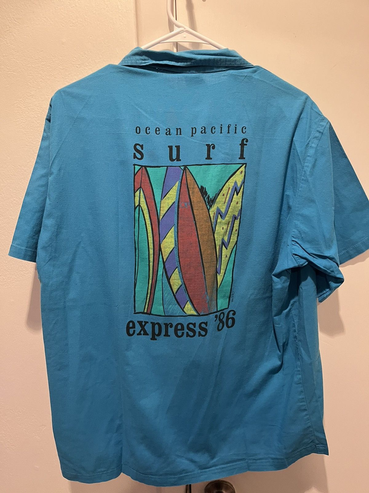 Ocean Pacific × Vintage VINTAGE OCEAN PACIFIC SURF EXPRESS 1986 Button ...