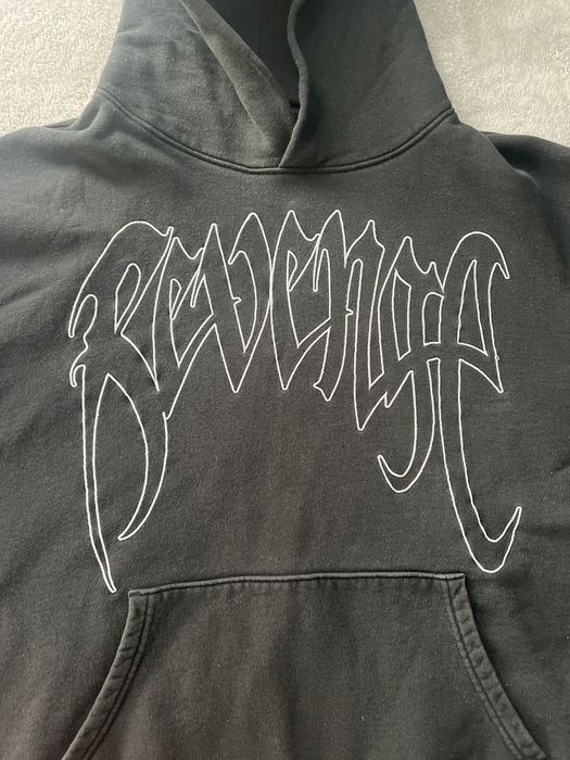 Revenge Revenge Outline Embroidered Hoodie | Grailed