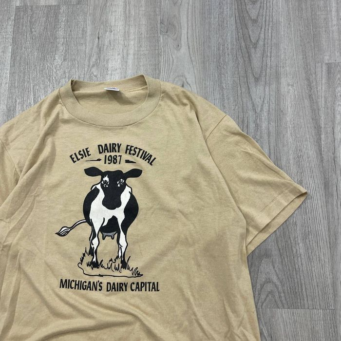 Vintage VINTAGE 1987 Elsie Dairy Festival Single Stitch Shirt | Grailed