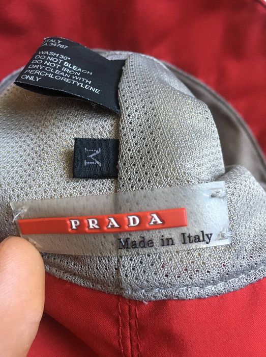 Vintage Prada Vintage Bucket Hat red tab | Grailed