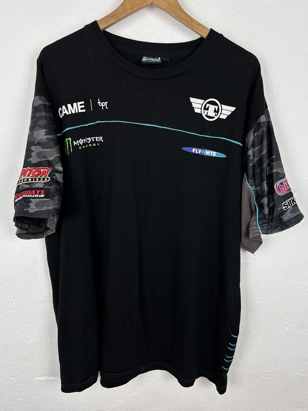 Racing × Vintage Vintage Team Traction Control Monster Energy Racing T ...