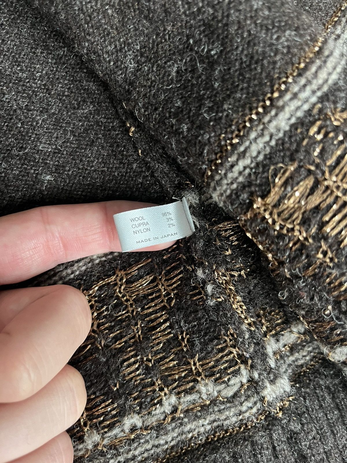 Number (N)ine AW02 “Nowhere Man” Belted George Cardigan w/ Matching ...