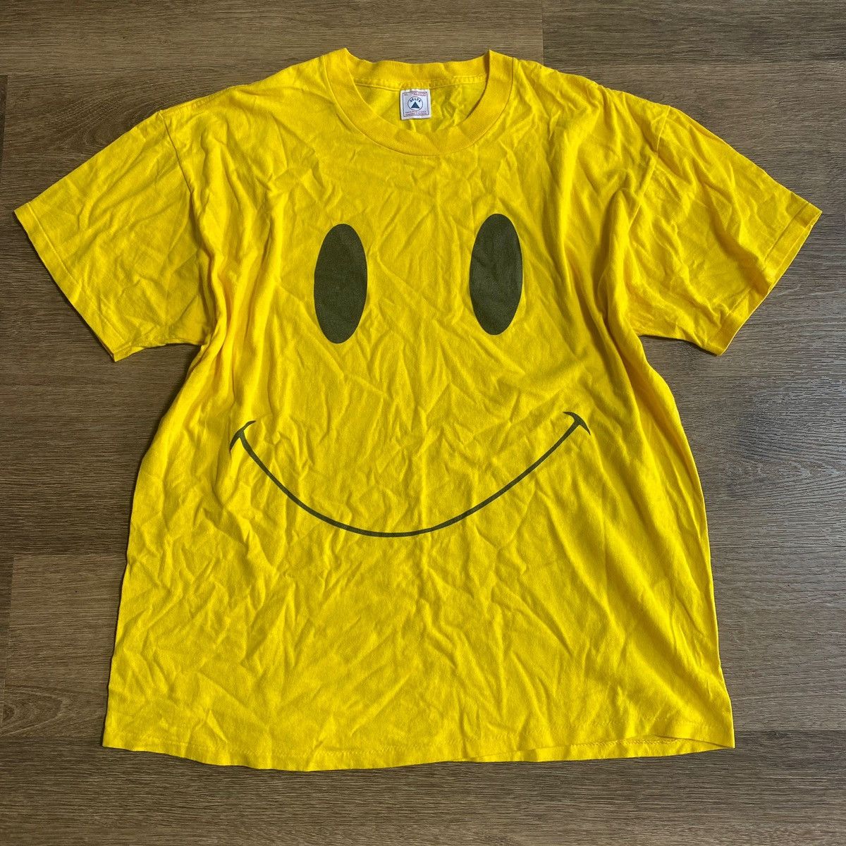 Delta Vintage Smiley Face Yellow Shirt | Grailed