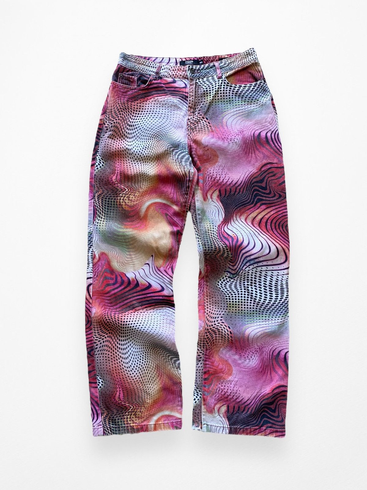 Jaded London × Streetwear Jaded London Slouchy Fit Pink Swirl ...