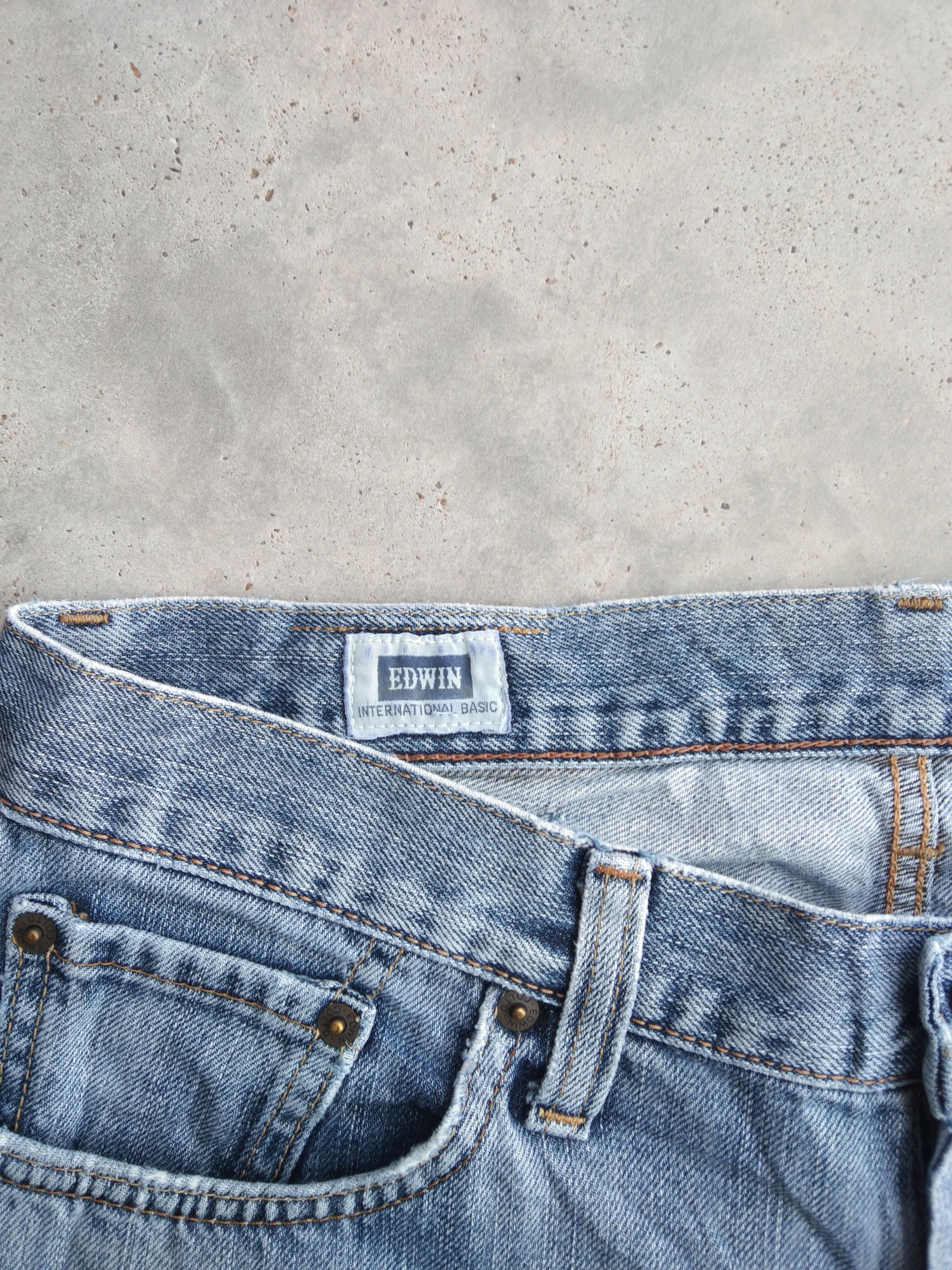 Japanese Brand Vintage Distressed Edwin Faded Blue Released Hem Jeans ...