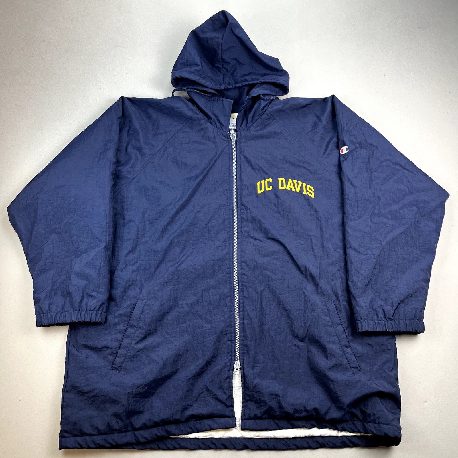 Champion × Vintage Vintage UCD Davis Aggies Parka Jacket Mens XL Navy ...