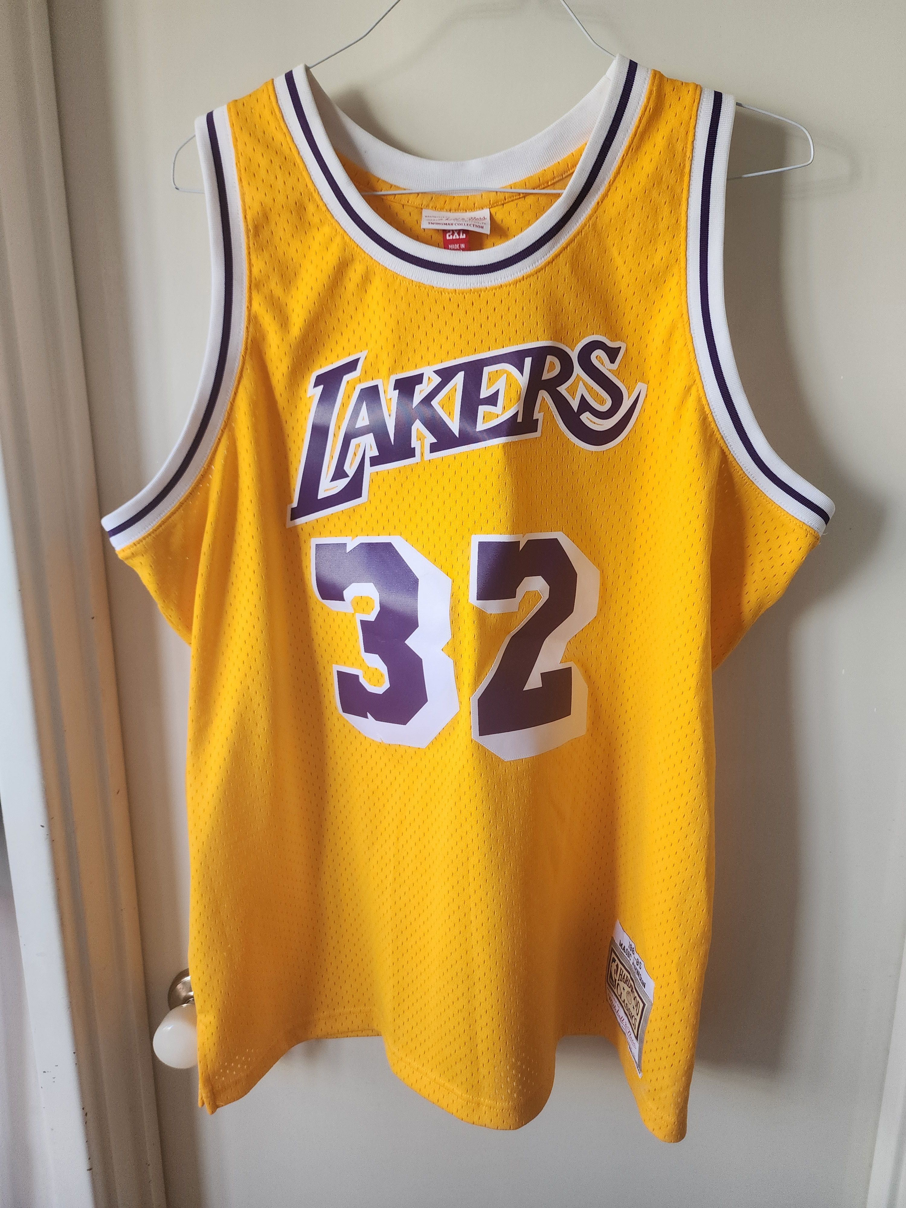 Mitchell & Ness Magic Johnson LA Lakers '84-'85 Mitchell & Ness NBA Jersey | Grailed