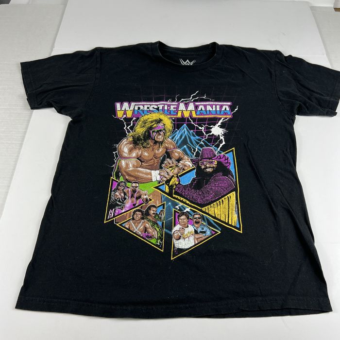 Mad Engine WWE Wrestle Mania Ultimate Warrior Vs Macho Man Tee | Grailed
