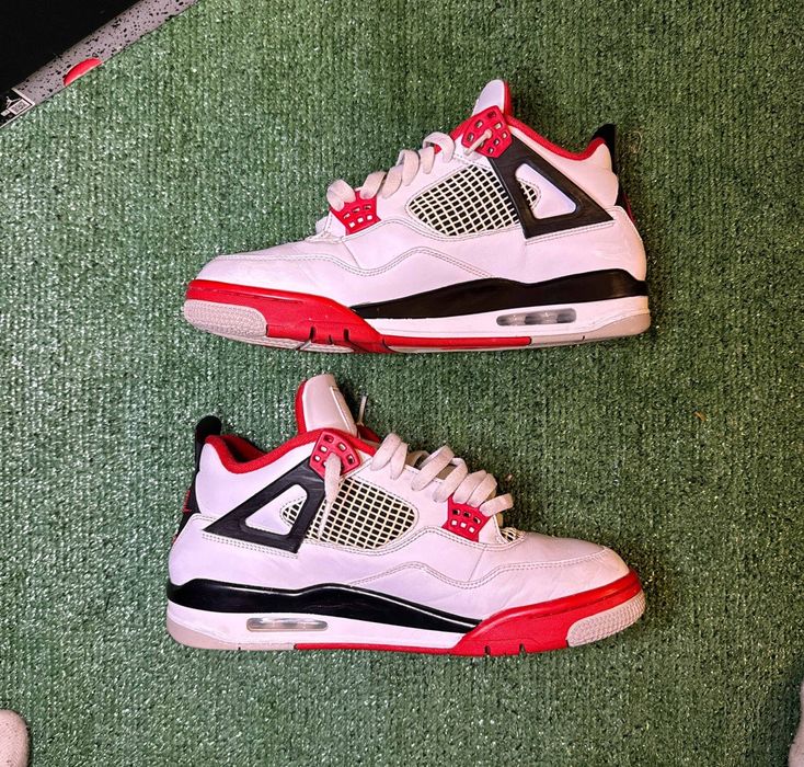 Jordan Brand Jordan 4 Retro OG Mid Fire Red | Grailed