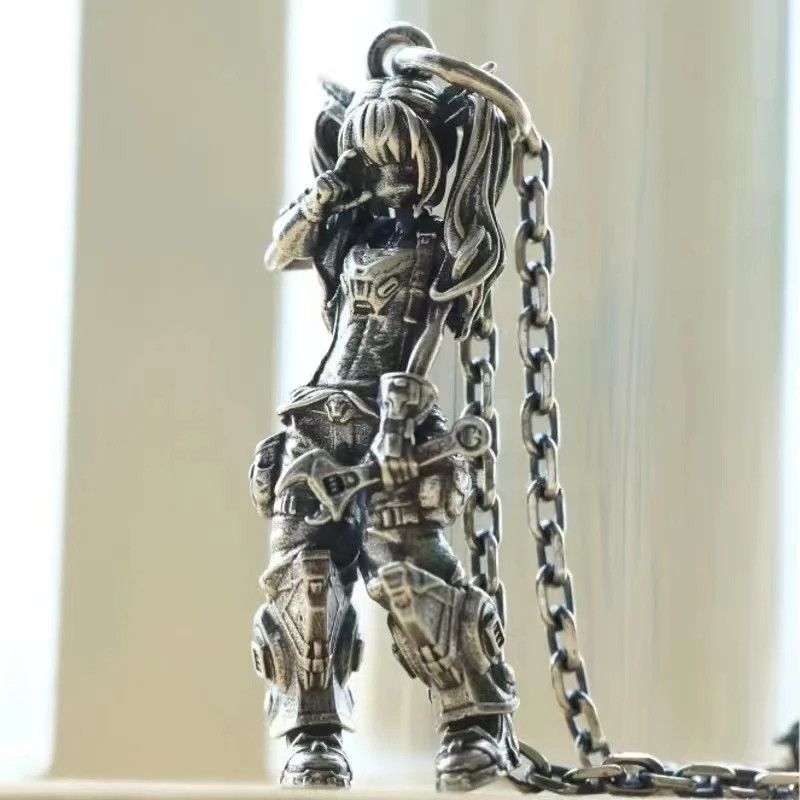 Chain × Jewelry × Streetwear Anime Girl Pendant Necklace | Grailed