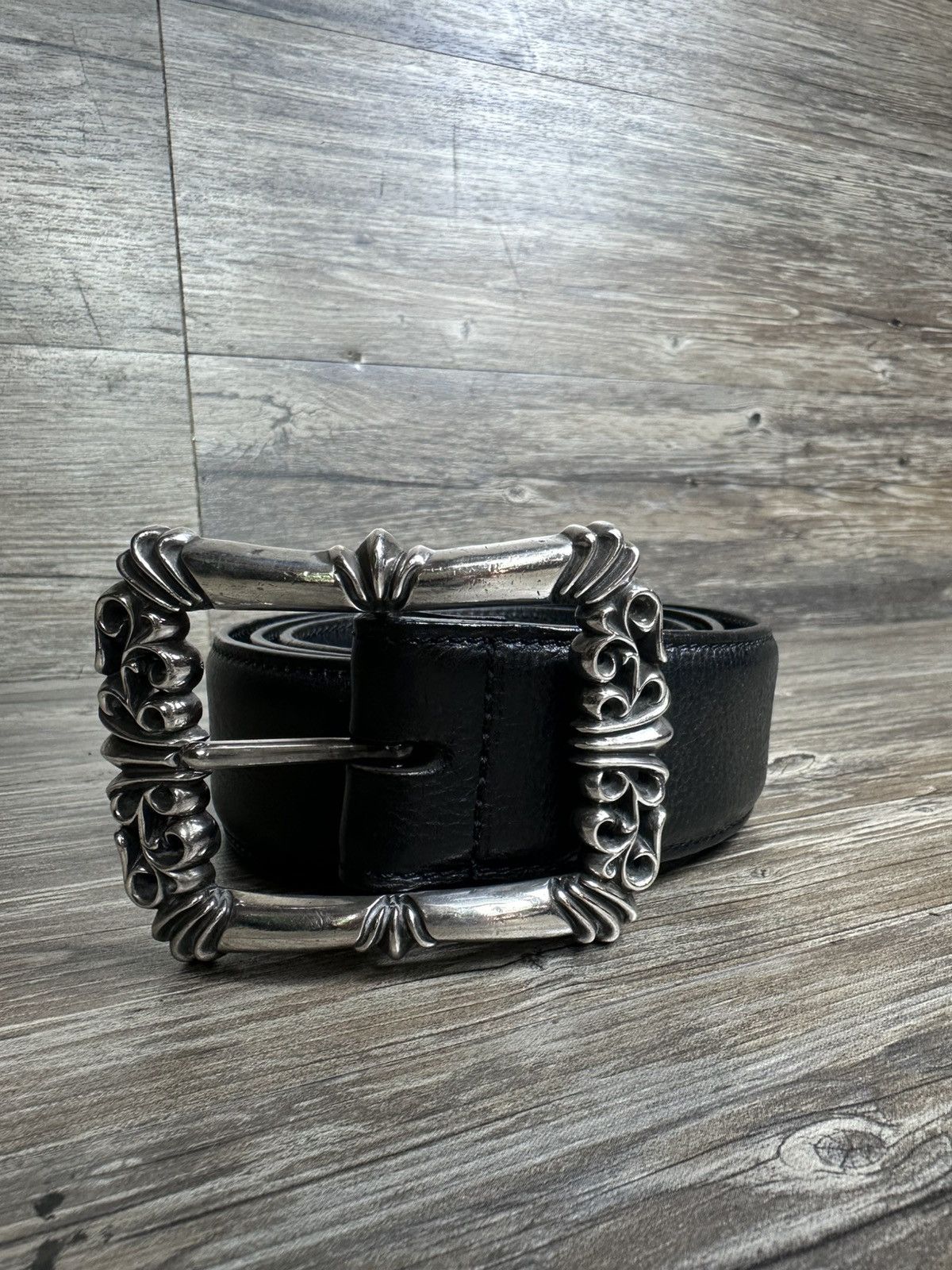 Chrome Hearts Chrome Hearts Filigree OTJ Leather Belt | Grailed