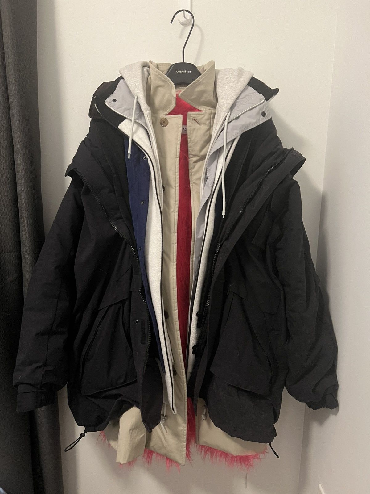 Balenciaga Balenciaga 18FW 7 Layer Parka Sample | Grailed