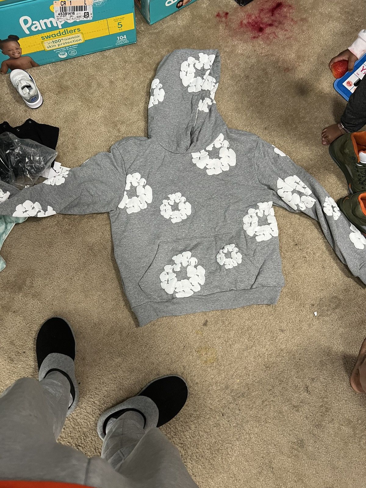 DENIM TEARS Denim Tears Hoodie (Grey) | Grailed