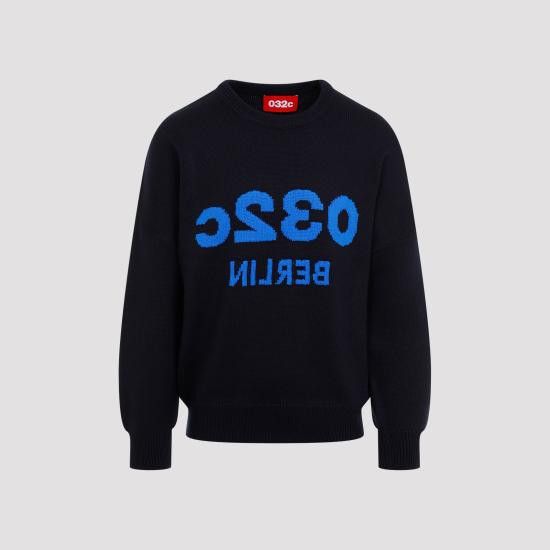 032c 032C Men Sweater F24URK1511300 DARK BLUE | Grailed