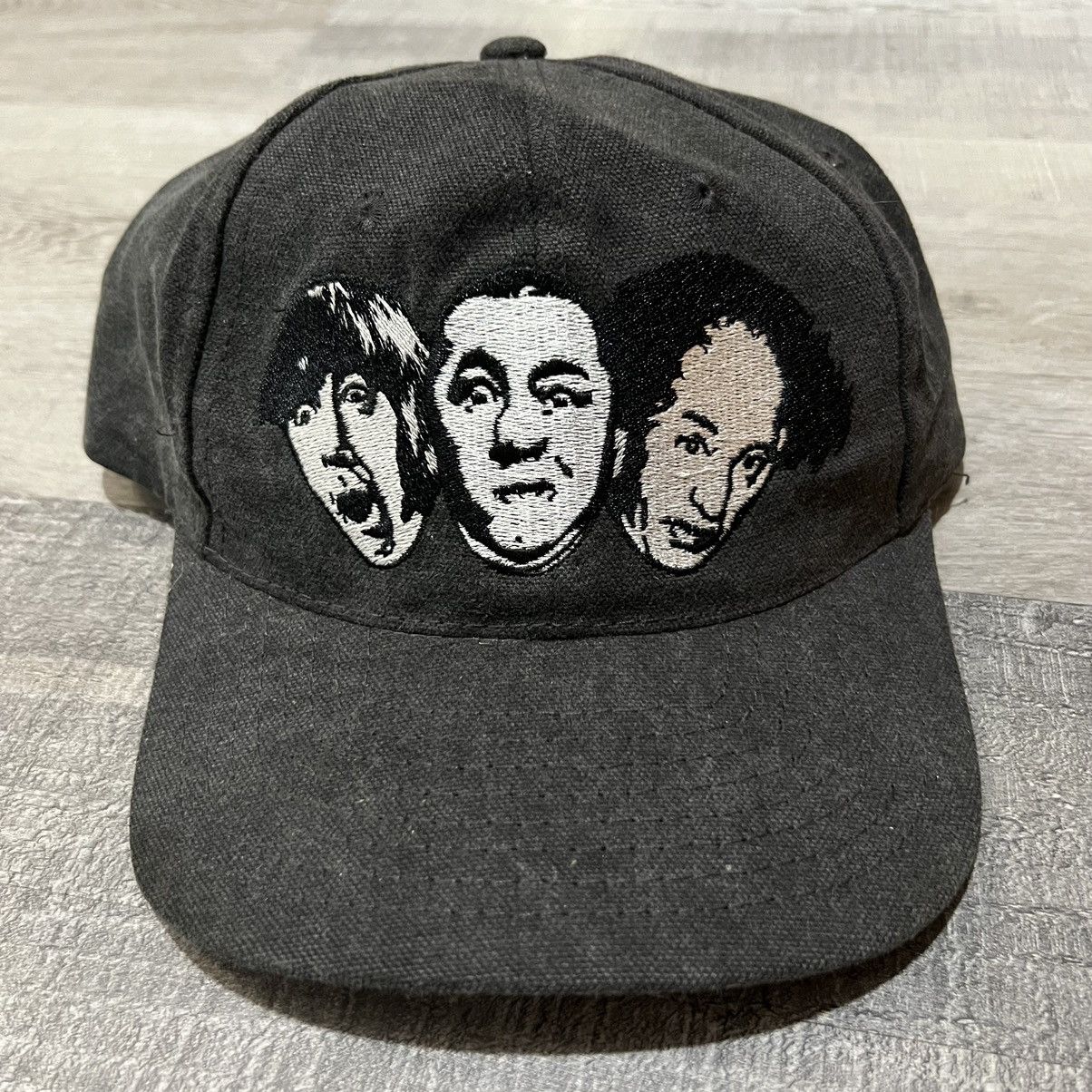 Vintage VTG The Three Stooges 1997 Snapback Movie Cap Grey 90s Hat ...