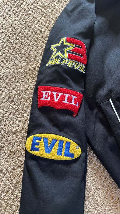 Half Evil Half evil - 333 corp varsity jacket | Grailed