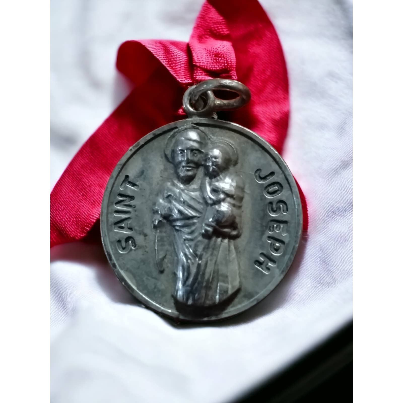 Vintage Gorgeous sterling silver religious medal | Grailed