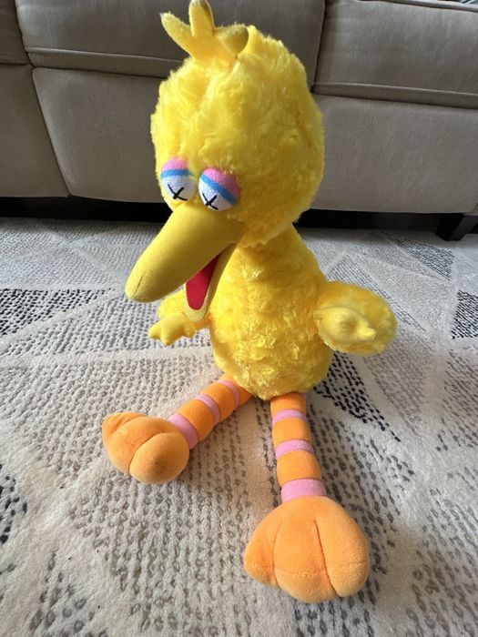 Kaws Kaws X Sesame Street Uniqlo Big Bird Plush Toy Grailed