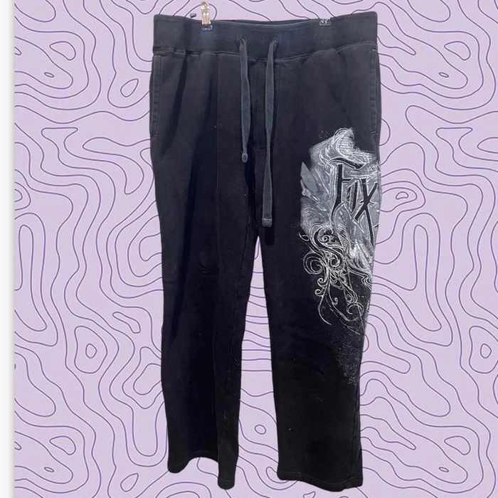 Fox Racing Y2k rare grunge fox sweatpants plus size | Grailed